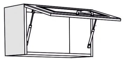 Horní skříňka IN VH 60/36 - šedá