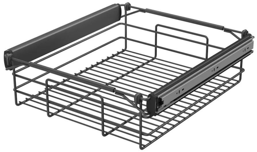 In-Design Koš na prádlo plný výsuv antracitová Šířka koše (mm): 720 mm, Minimální nastavitelná šířka: 780 mm, Maximální nastavitelná šířka: 930 mm