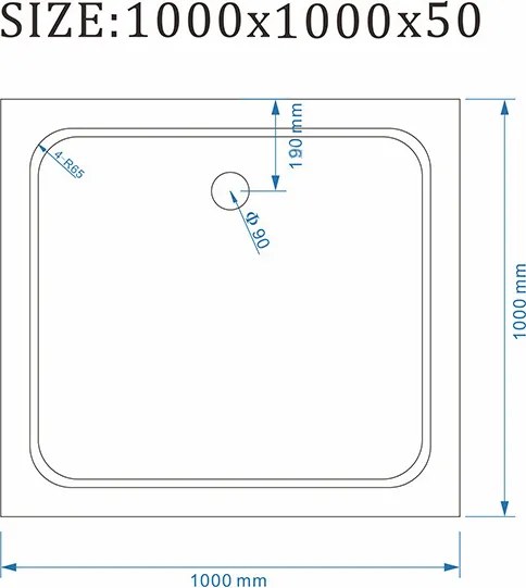 BPS-koupelny Posuvné sprchové dveře HYD-PD03B 100 chrom/transparent pro instalaci do niky + vanička HYD-OSV-ST06A 100x100 bílá