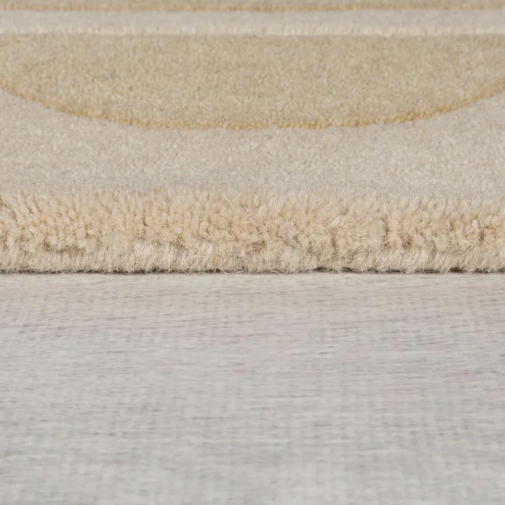 Flair Rugs koberce Ručně všívaný kusový koberec Lois Scallop Natural - 160x230 cm