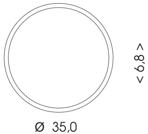 Ecolite WMAT350/HF-25W/CR - LED Stropní svítidlo se senzorem LED/25W/230V černá