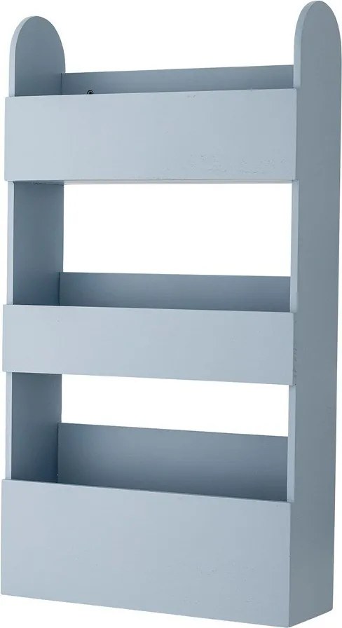 Modrá dětská knihovna z masivu pavlovnie 38x70x12 cm Moris – Bloomingville Mini