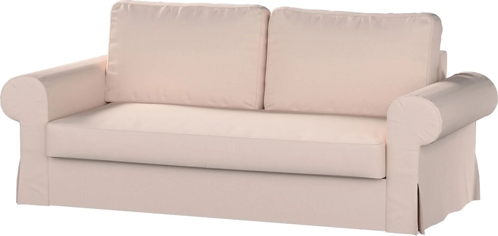 Potah na pohovku IKEA Backabro,  3-místná, rozkládací barva růžová látka pletený vzor