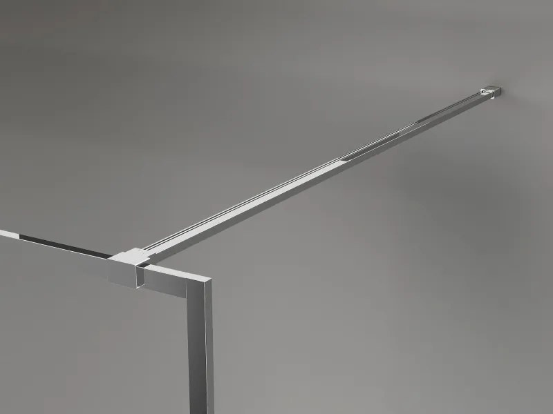 Mexen Kioto-F, sprchová zástěna s rámem 65 x 202 cm, 8 mm čiré sklo, chromový profil, 800-065-104-01-00