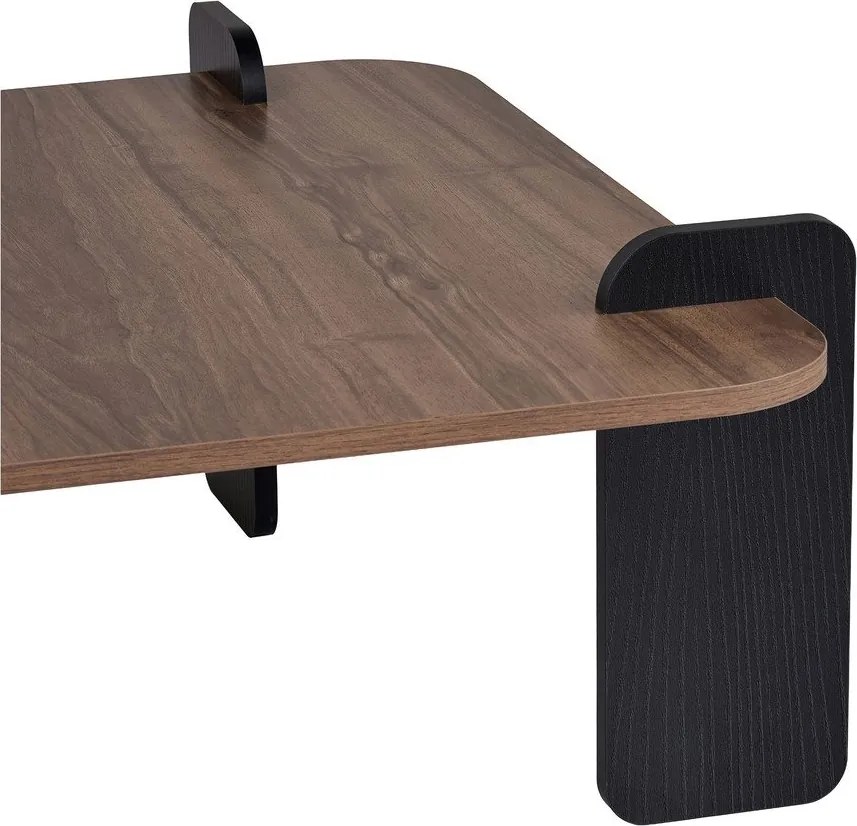 Hnědý konferenční stolek 90x90 cm Marais – Nordure