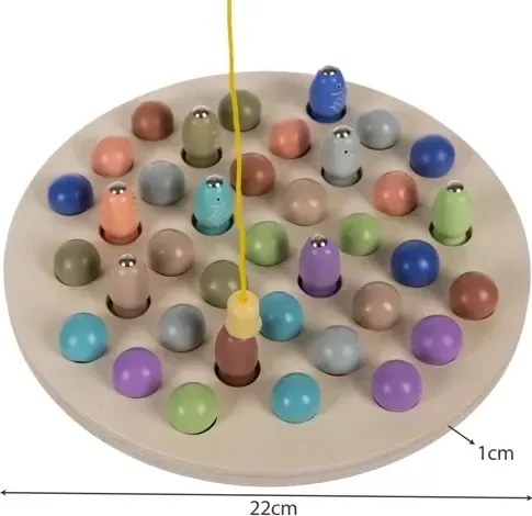 Dřevěná magnetická hra - chytání rybiček