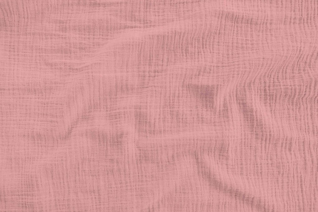 Mušelínový přehoz na postel Retro pink