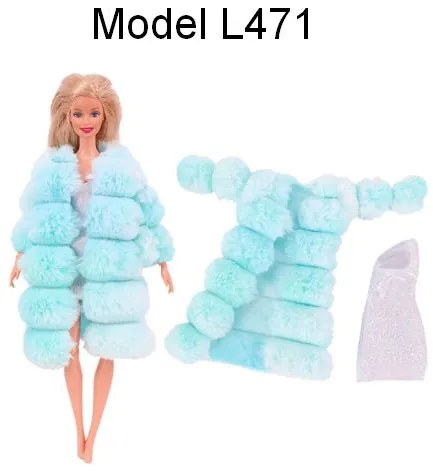 Oblečky pro Barbie - modré outfity Varianta: model L471