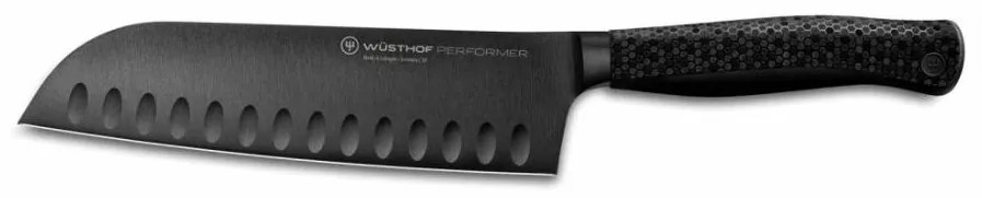 Wüsthof - Kuchyňský nůž santoku PERFORMER 17 cm černá