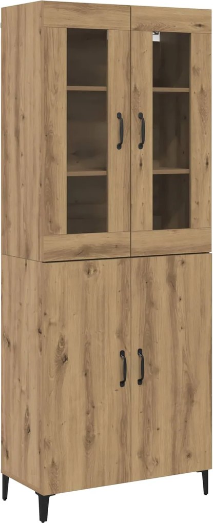 Vysoký bufet 2 ks Artisanový dub 69,5 x 34 x 180 cm 3394588