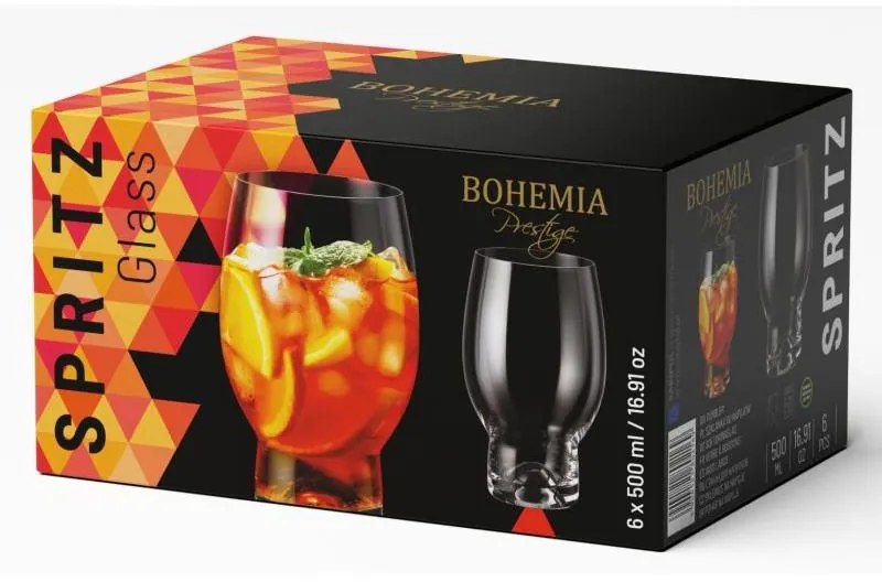 BOHEMIA PRESTIGE SPRITZ SKLENICE 500ML SADA 6 KS