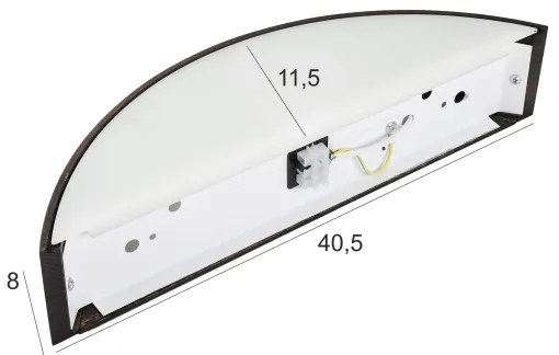 Brilagi - LED Nástěnné svítidlo CARVALHO SMOKEY 1xE27/60W/230V dub