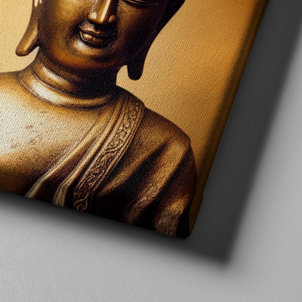 Obraz na plátně - Není cesta vedoucí ke štěstí. Štěstí je cesta. Buddha FeelHappy.cz Velikost obrazu: 120 x 80 cm
