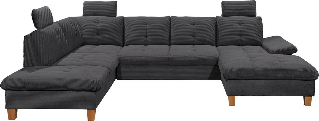 XXXLutz SEDACÍ SOUPRAVA, textil, antracitová MID.YOU - Sedací soupravy - 002220054201