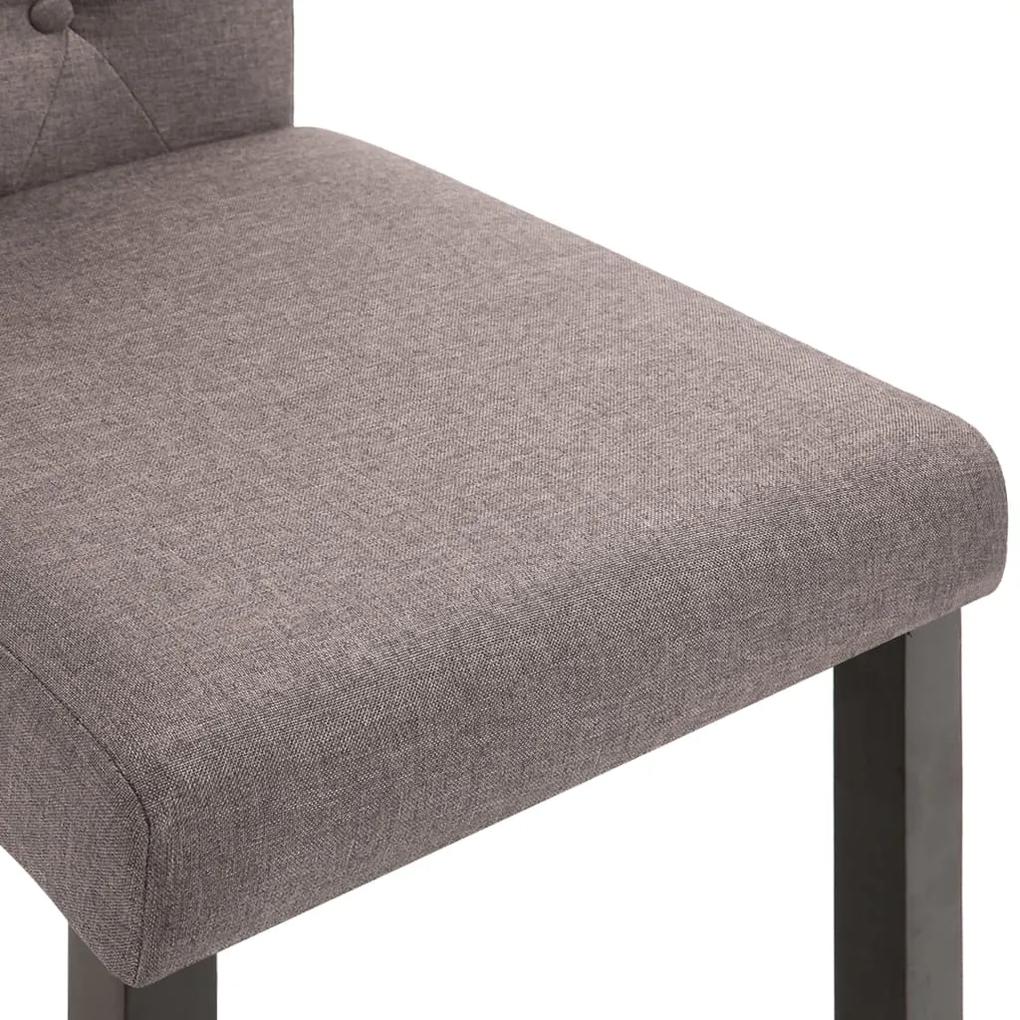 Jídelní židle 6 ks taupe textil,  276982