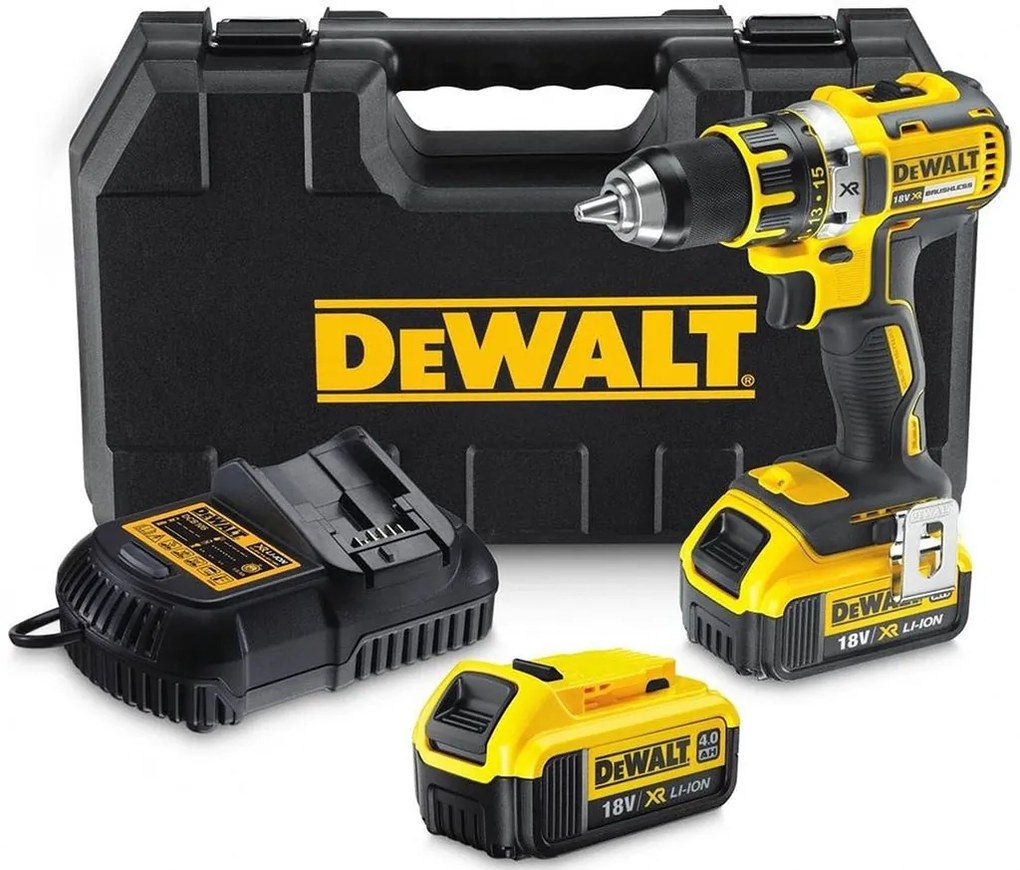 DeWALT DCD795M2 Aku příklepová vrtačka/šroubovák XR (60Nm/18V/2x4,0Ah) kufr Tstak