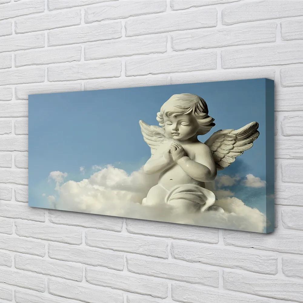 Obrazy na plátně Anděl nebe mraky 100x50 cm