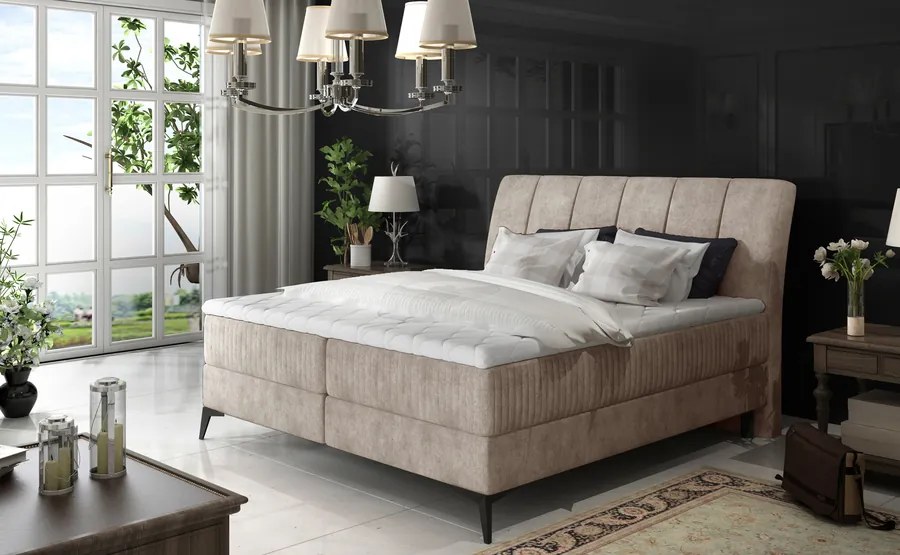Čalouněná postel s úložným prostorem 180x200 cm Adel