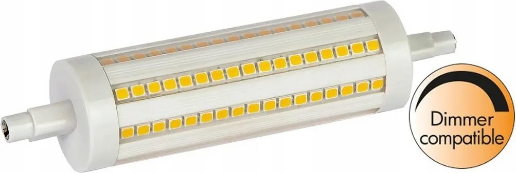 Led žárovka Halo-led R7S 10W 2700k 118 mm teplá bílá, stmívatelná