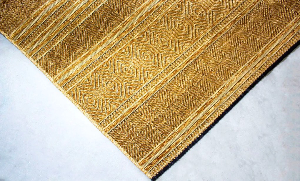 BE Koberec Saran G001 YELLOW - žlutý obdélníkový Rozměr: 60x100 cm