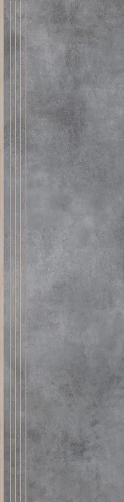 Keramická dlažba Cerrad Batista Steel Schodovka mat 119,7x29,7 cm cena za kus