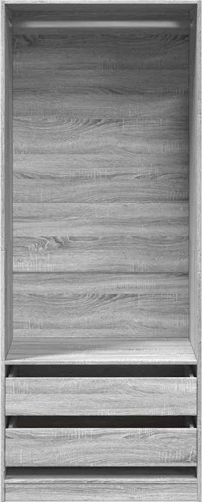 Šatní skříň šedá sonoma 80 x 50 x 200 cm kompozitní dřevo 3307752