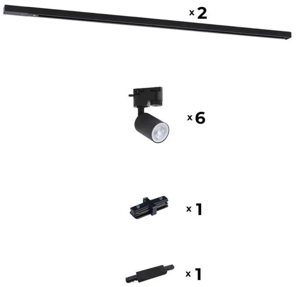 Zuma Line 3015 - Bodové svítidlo do lištového systému REFLEKTOR 6xGU10/10W/230V