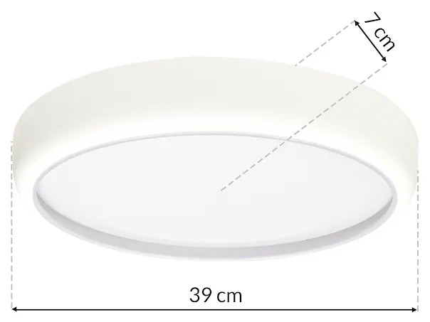Stropní LED svítidlo Gea, 1x LED 36w, 3000-6000k, w