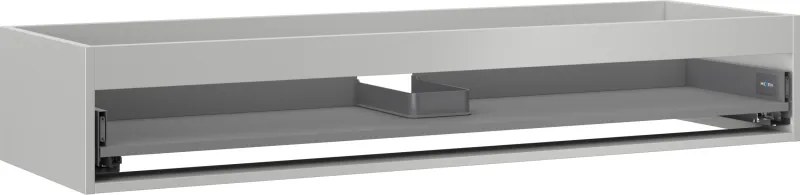 Mexen Box-A, závěsná skříňka, 140 cm, 1 zásuvka, šedá matná, 91AX0-1400-235-1-62