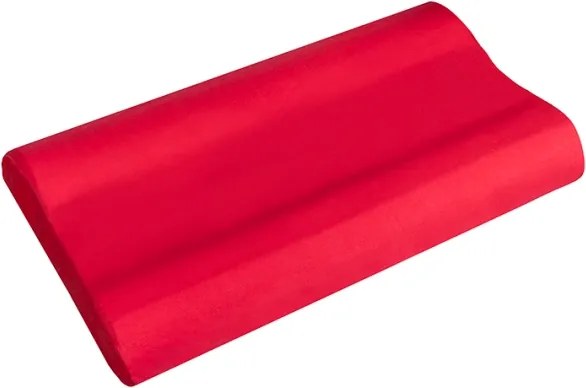 Bellatex Polštář anatomický líná pěna 60x33 cm , výška je 9-11 cm jersey  Červená
