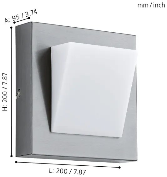 Eglo 94114 - LED venkovní osvětlení GALARY 1 LED/3,7W/230V IP44