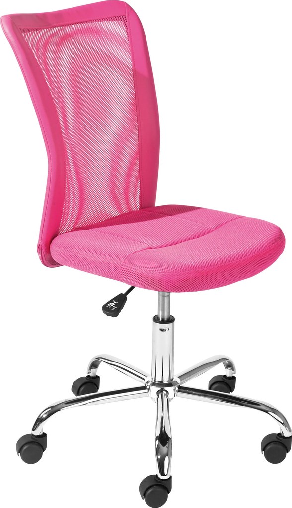 XXXLutz OTOČNÁ ŽIDLE PRO MLÁDEŽ, síť, pink Carryhome - Dětské otočné židle - 000528021403