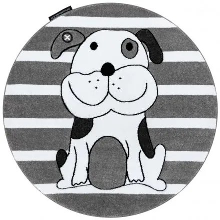 Kulatý koberec PETIT ŠTĚNĚ, šedý