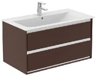 Ideal Standard Connect Air - Skříňka pod umyvadlo 100x44x52 cm, hnědá mat/bílá mat E0821VY