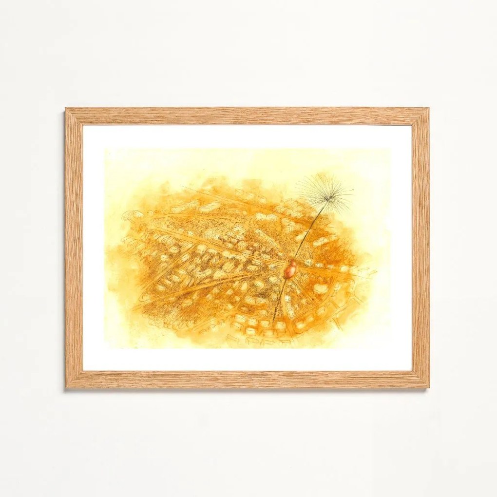 Martina Trchová | Přílet Rám: Bílý, Velikost: 40 x 60 cm