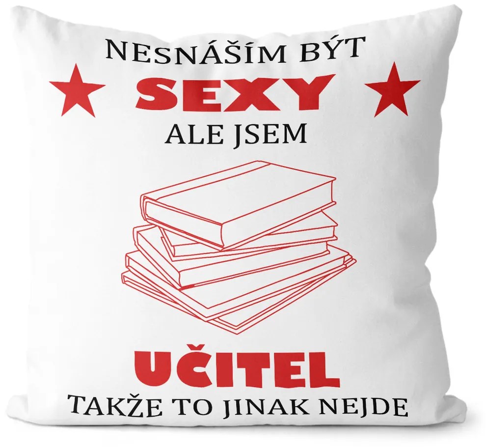 Polštář Sexy učitel (Velikost: 55 x 55 cm)