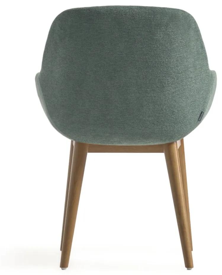 Zelená jídelní židle Kave Home Konna