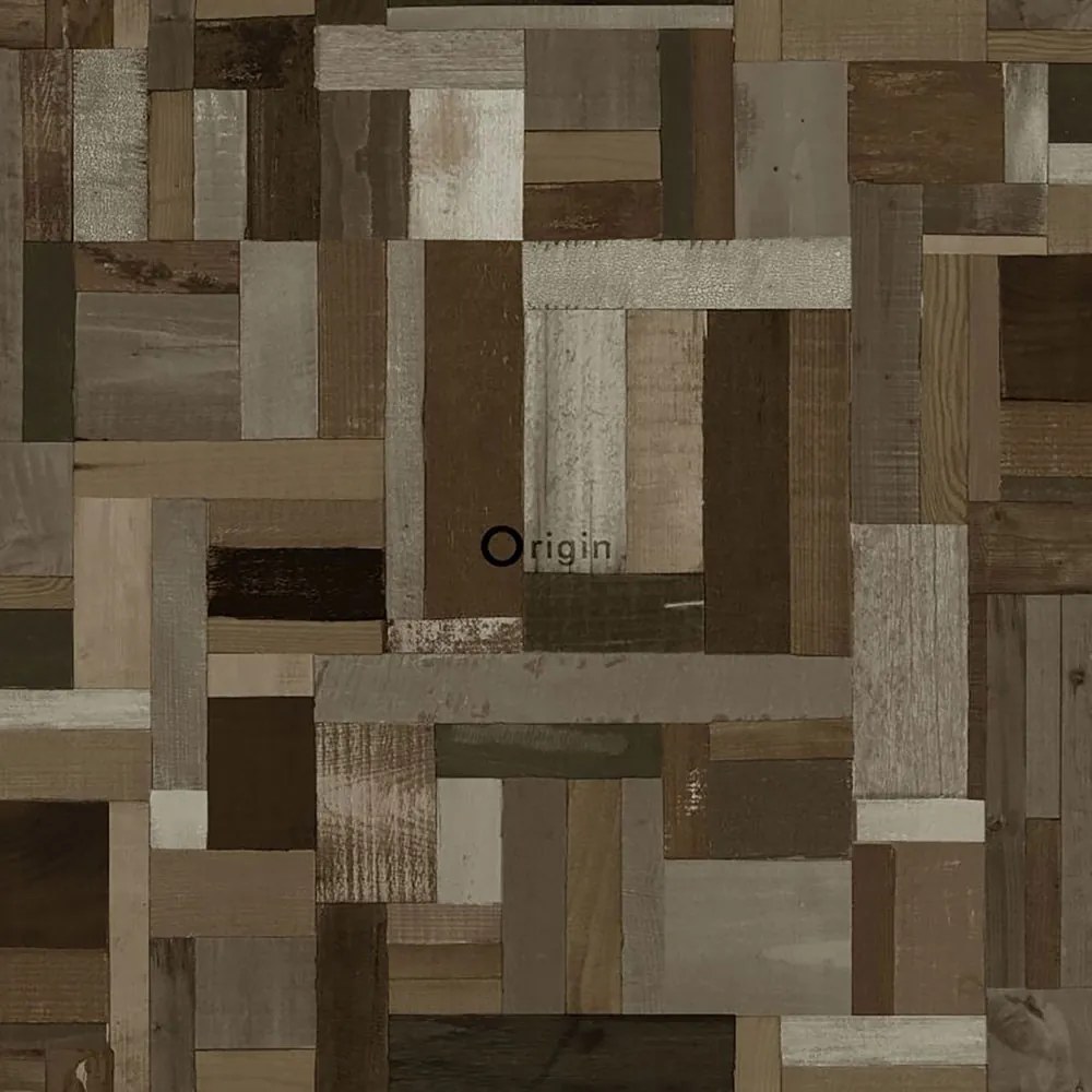 Vliesová tapeta Dřevo, imitace dřevěného obložení 337221, Matières - Wood, Origin