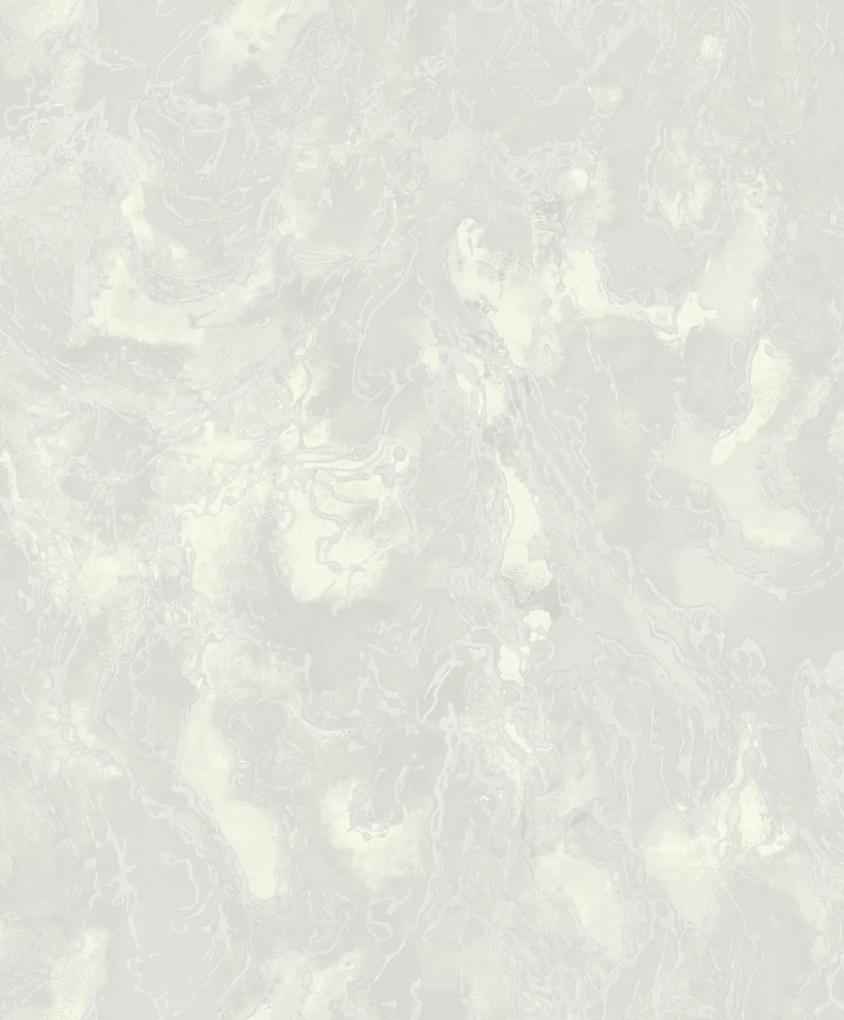 Luxusní bílá metalická vliesová tapeta na zeď  s hrubou strukturou, 57311, Aurum II, Limonta