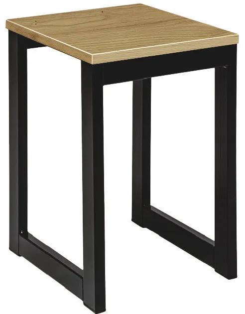 Dede Set - kuchyňský stůl 80 x 60 cm + 2x židle MINI - dub artisan / černá
