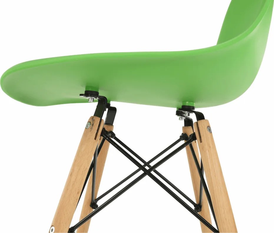 TEMPO Židle, zelená / buk, CINKLA 3 NEW