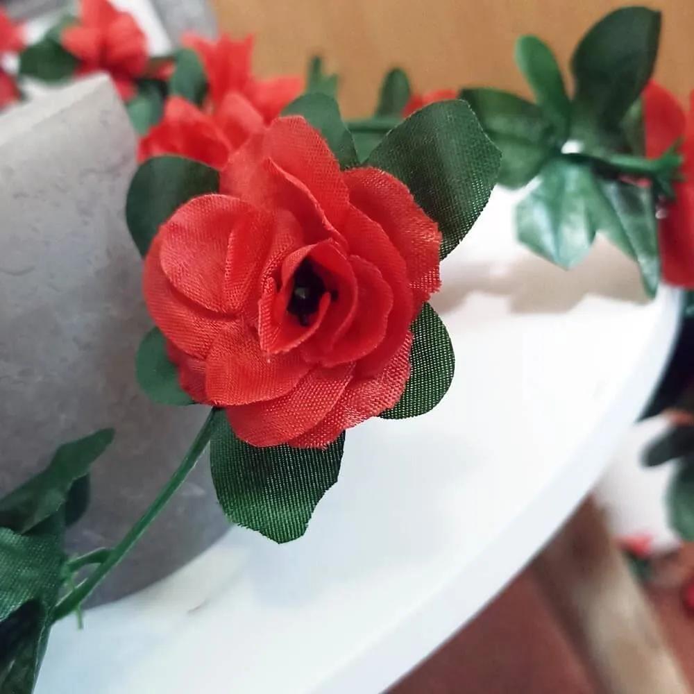 GFT Girlanda s růžemi - červená - AKCE!