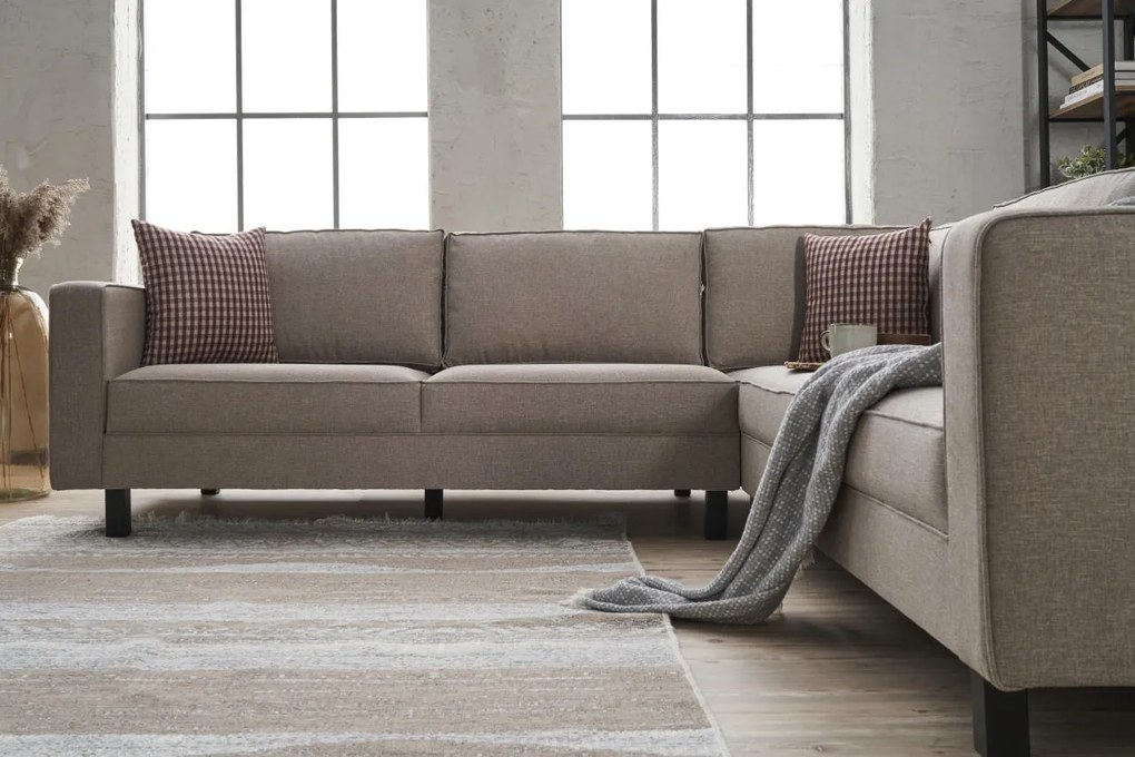 Hanah Home Rohová pohovka KALE krémová