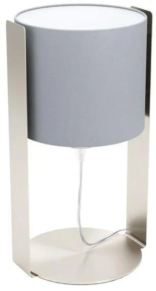 Eglo 98286 Siponto Stolní lampa E27 1X60W nerez / šedá Lampy a lampičky na noční stolek