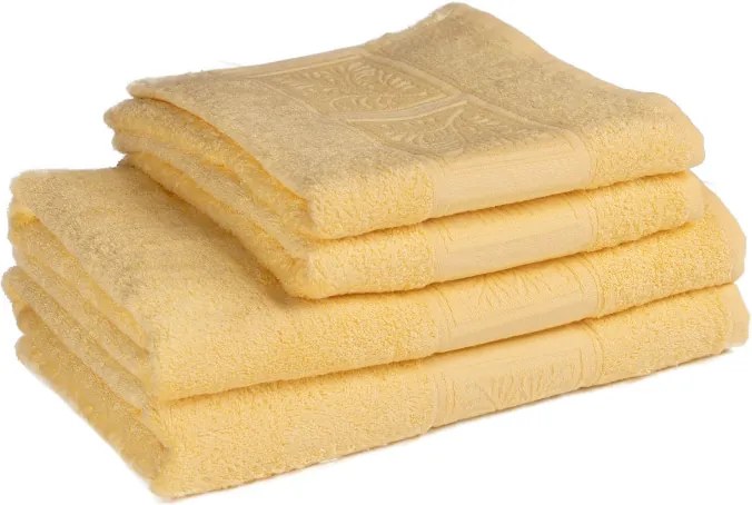 Bambusový ručník / osuška - žlutá - Žlutá - 50*90 cm