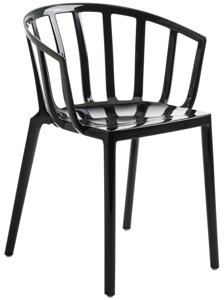 Výprodej Kartell designové židle Venice (černá) | BIANO