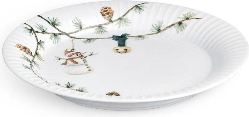 Bílý porcelánový talíř s vánočním motivem ø 22 cm Hammershøi Christmas – Kähler Design