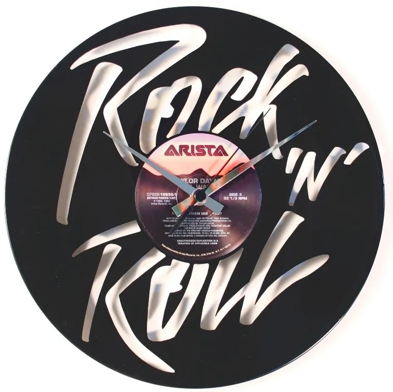 Designové nástěnné hodiny discoclock 105 rock n roll 30cm