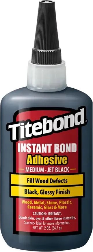 Titebond Instant Medium Jet Black Rychleschnoucí lepidlo 59 ml 123-8211