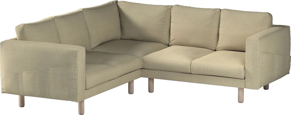 Potah na pohovku IKEA Norsborg rohová 4-místná barva béžová látka pletený vzor